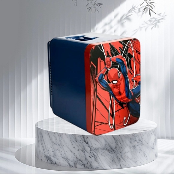 Marvel | Other | Marvel Spiderman Blue Red 6 Can Mini Fridge ...